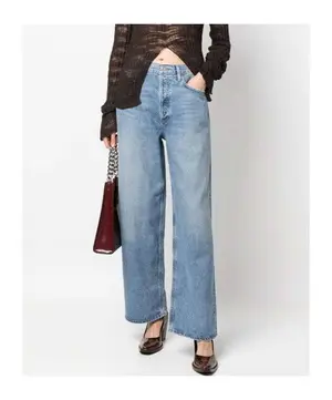 AGOLDE High Waisted Straight Leg Jeans - Blue