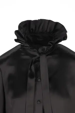 Gucci Long-sleeve Shirt With Bow Detail