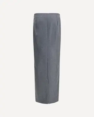 Thom Browne Grosgrain Loop Tab Zipped Pencil Skirt