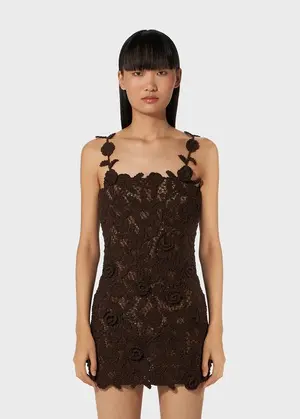 Blumarine Floral Corset Mini Dress