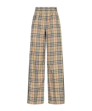 Burberry Louanne Checked Trousers - Brown