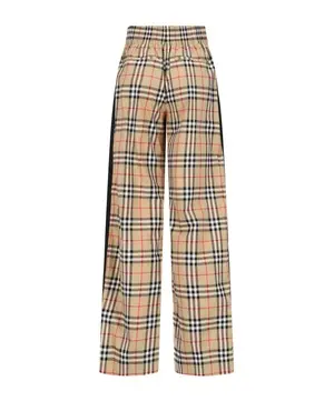 Burberry Louanne Checked Trousers - Brown