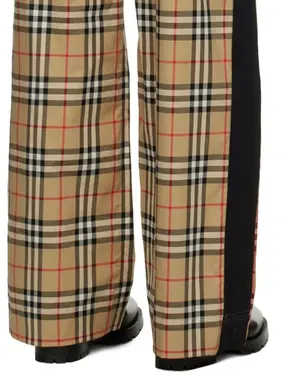 Burberry Louanne Checked Trousers - Brown