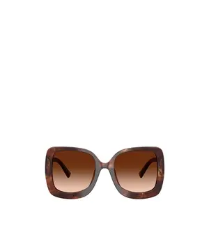 Dolce & Gabbana Geometric Frame Sunglasses - Brown