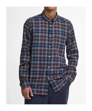 Barbour Fortrose Tailored Long-sleeved Shirt - Black