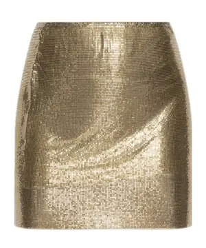 Versace Sequined Mini Skirt - Nude