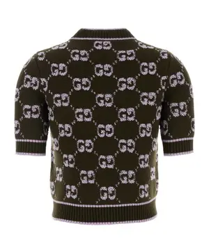 Gucci Gg Jacquard Knitted Top