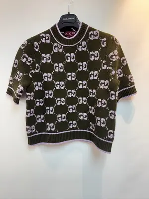 Gucci Gg Jacquard Knitted Top