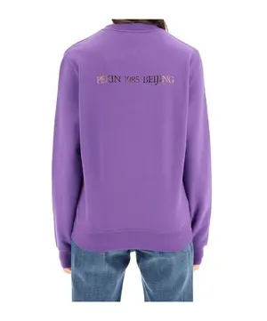 Saint Laurent Crewneck Sweatshirt With Logo Print