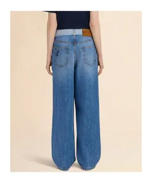 Marni Embroidered Denim Jeans - Blue
