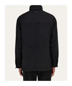 FERRAGAMO Technical Faille Caban Overcoat