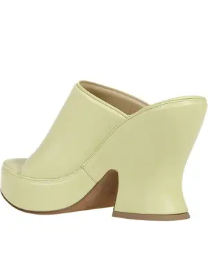 Bottega Veneta Stack Wedge Mules