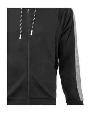 Emporio Armani Logo Detail Zip-up Hooded Coat