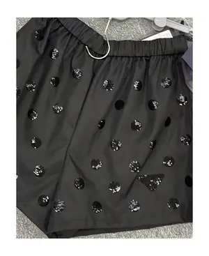 Prada Re-nylon Sequined Polka Dot Shorts