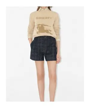 Burberry Logo Intarsia-knit Crewneck Jumper - Nutmeg