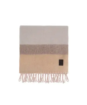 FERRAGAMO Fringed Scarf - Light Blue Grey