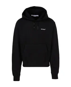 Off-White Caravaggio Print Hooded Sweatshirt - Black