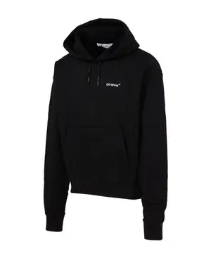 Off-White Caravaggio Print Hooded Sweatshirt - Black