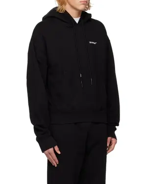 Off-White Caravaggio Print Hooded Sweatshirt - Black