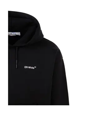 Off-White Caravaggio Print Hooded Sweatshirt - Black