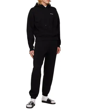 Off-White Caravaggio Print Hooded Sweatshirt - Black