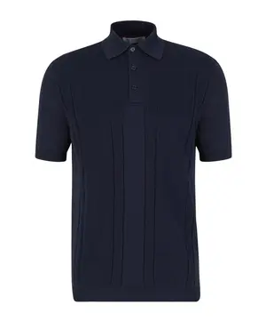 Brunello Cucinelli Short Sleeved Open-knitted Polo Shirt