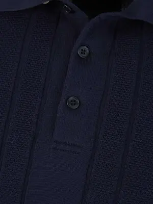 Brunello Cucinelli Short Sleeved Open-knitted Polo Shirt