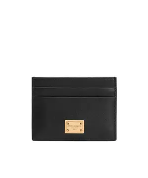 Dolce & Gabbana Leather Cardholder - Black
