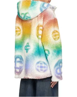 Casablanca Monogram Zip-up Hooded Jacket - Multicolor