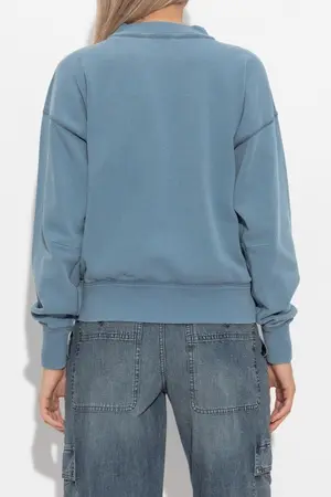 Isabel Marant Étoile Long-sleeved Logo Sweatshirt - Blue