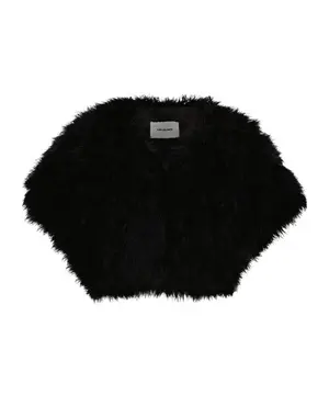 YVES SALOMON Feather Jacket - Black