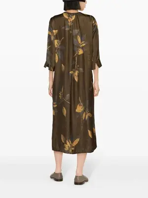 UMA WANG Agina Printed Midi Dress