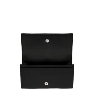 Bottega Veneta Intrecciato Button Wallet - Black