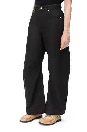 Loewe Barrel Trousers In Cotton