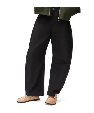Loewe Barrel Trousers In Cotton