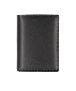 Comme Des Garçons Leather Bifold Wallet - Black
