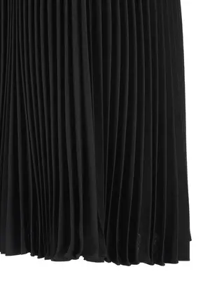Burberry Pleated Kilt Dress With Buckle Detail