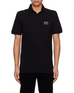Dolce & Gabbana Dolce Gabbana Logo Plaque Short Sleeved Polo Shirt
