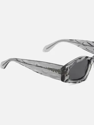 Alaïa Bubble Effect Oval Sunglasses - Gray