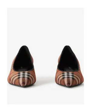 Burberry Plaid Pointed Kitten Heels