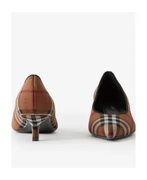 Burberry Plaid Pointed Kitten Heels
