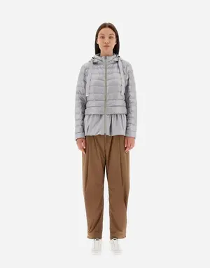 Herno Logo Down Jacket With Satin Drawstring