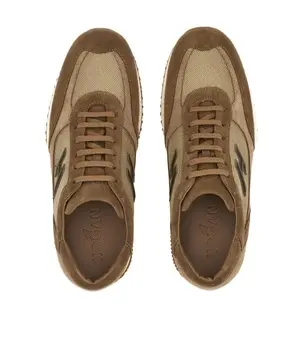 Hogan Interactive Low-top Sneakers With Embossed H Detail - Brown
