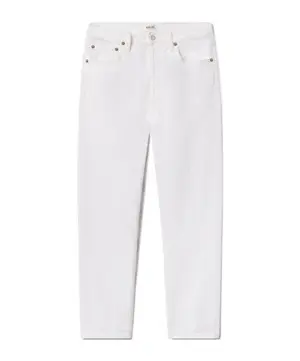 AGOLDE 90's Pinch Waist Crop Jeans - White