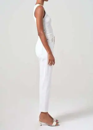 AGOLDE 90's Pinch Waist Crop Jeans - White