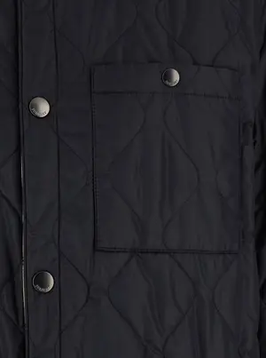 Burberry Reversible Quilted Overshirt With Classic Check Lining