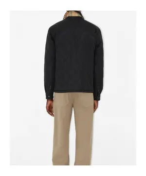 Burberry Reversible Quilted Overshirt With Classic Check Lining