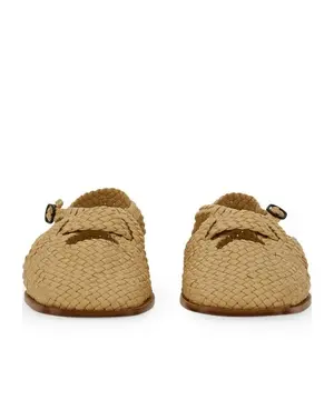 Hereu Serra Interwoven Slippers - Nude