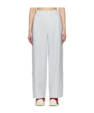 Y3 Sport Uniform Wide-leg Trousers - Transparent Gray