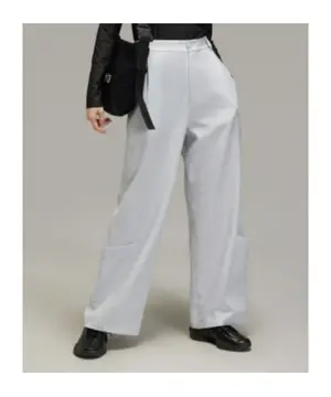Y3 Sport Uniform Wide-leg Trousers - Transparent Gray